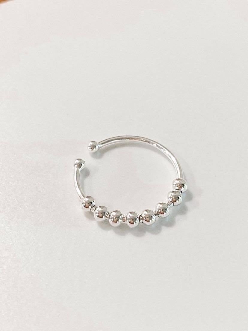 Adjustable Beaded Spinner Ring | Calming Co Anxiety Rings